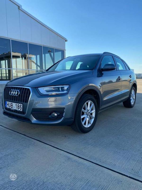 Pelēks Audi Q3 2013 Viļņa, ar dzinēja tilpumu 1.97 L un nobraukumu 234 tūkst. km par 9490 €, foto 1 vietnē AUTOMOTO.COM.LV
