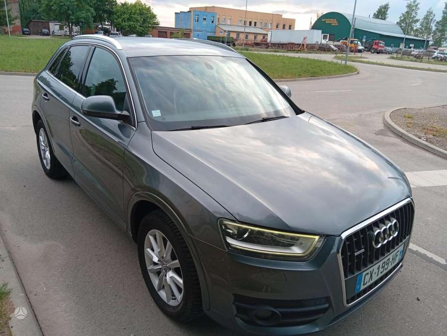 Grey Audi Q3 2013 in Jurbarkas, with an engine capacity of 1.97 L and mileage of 289 thousand km for 8950 €, photo 3 on AUTOMOTO.COM.LV