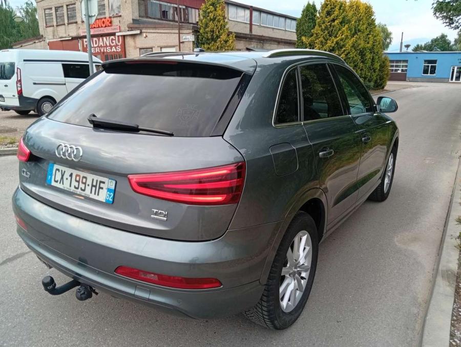 Grey Audi Q3 2013 in Jurbarkas, with an engine capacity of 1.97 L and mileage of 289 thousand km for 8950 €, photo 6 on AUTOMOTO.COM.LV