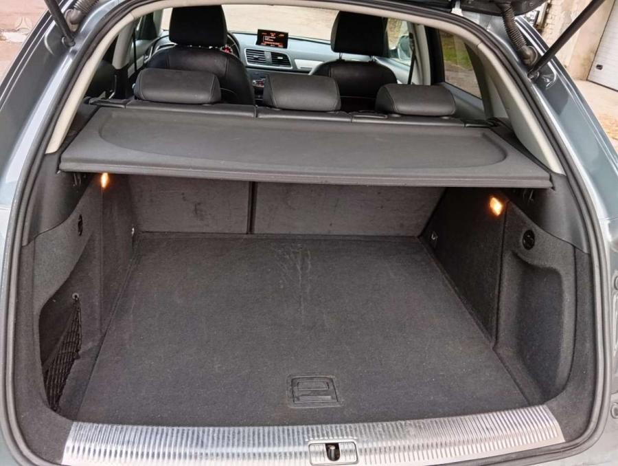 Grey Audi Q3 2013 in Jurbarkas, with an engine capacity of 1.97 L and mileage of 289 thousand km for 8950 €, photo 17 on AUTOMOTO.COM.LV