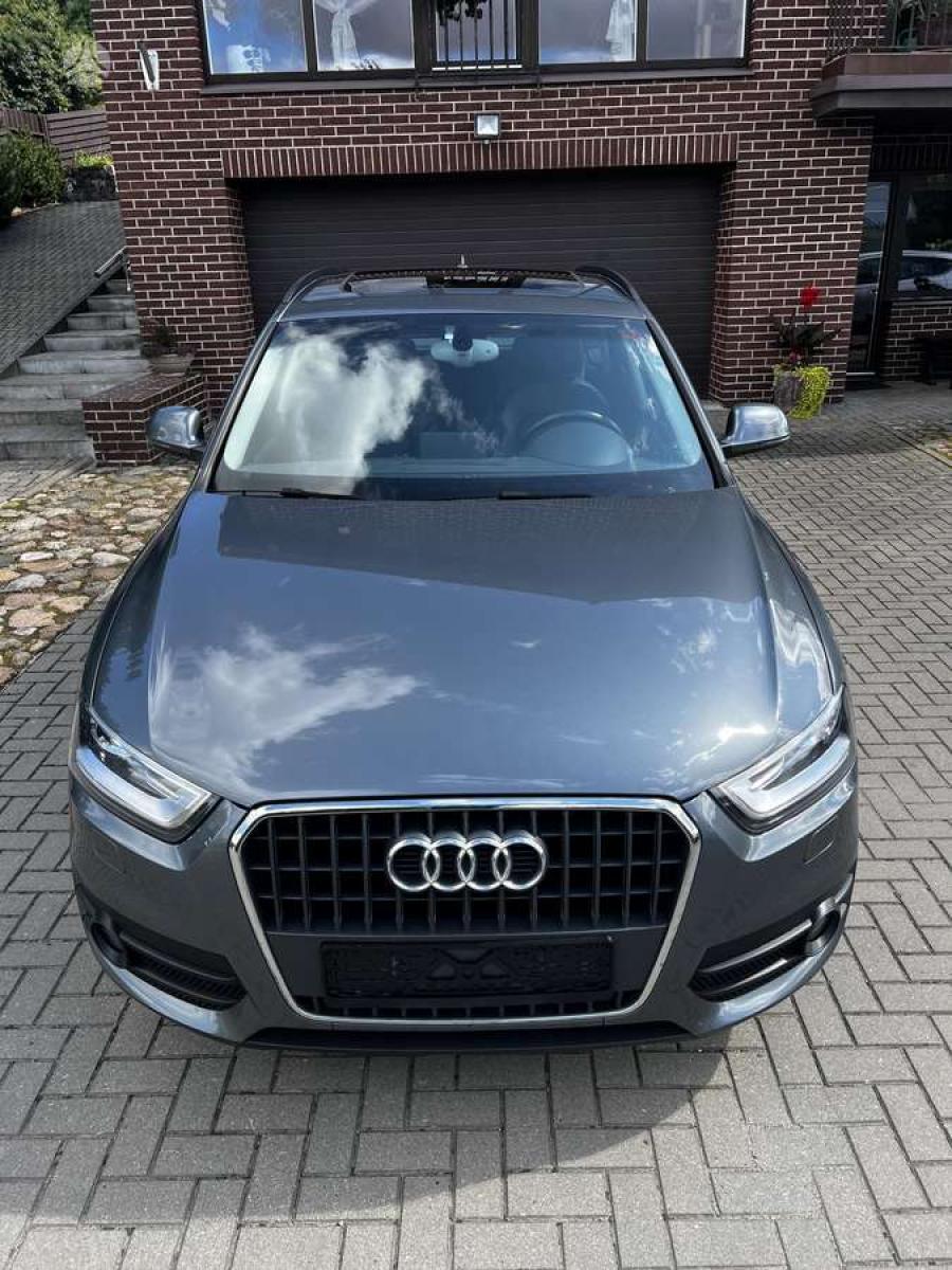 Grey Audi Q3 2013 in Ukmerge, with an engine capacity of 1.97 L and mileage of 298 thousand km for 9150 €, photo 6 on AUTOMOTO.COM.LV