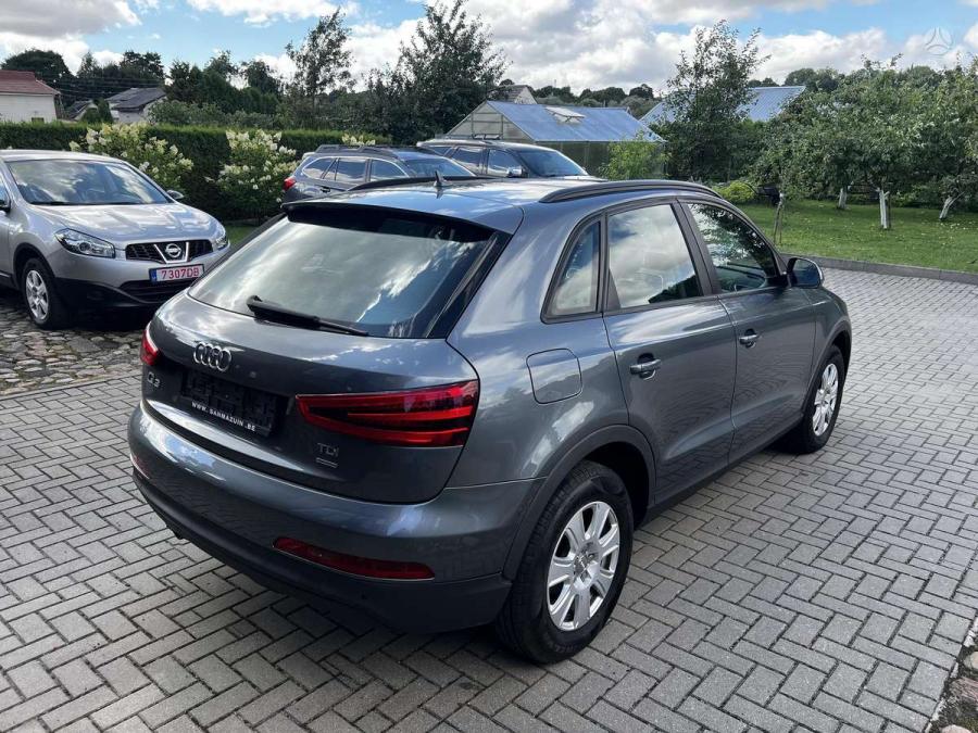 Grey Audi Q3 2013 in Ukmerge, with an engine capacity of 1.97 L and mileage of 298 thousand km for 9150 €, photo 12 on AUTOMOTO.COM.LV