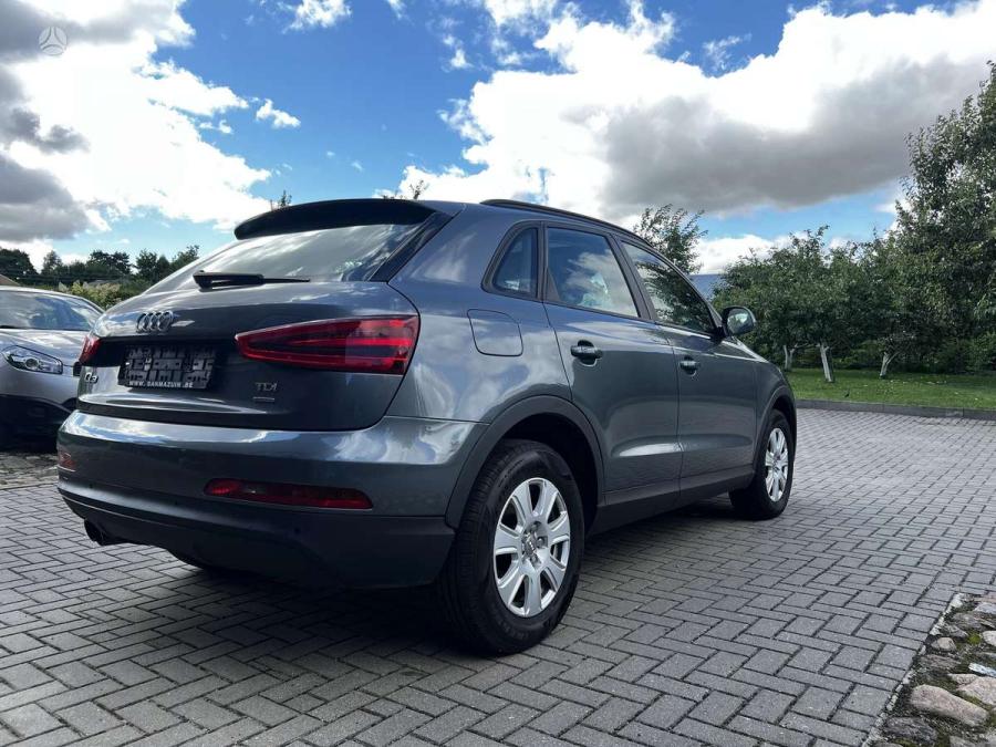 Grey Audi Q3 2013 in Ukmerge, with an engine capacity of 1.97 L and mileage of 298 thousand km for 9150 €, photo 13 on AUTOMOTO.COM.LV