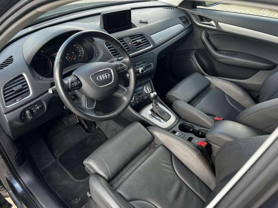 Grey Audi Q3 2013 in Ukmerge, with an engine capacity of 1.97 L and mileage of 298 thousand km for 9150 €, photo 14 on AUTOMOTO.COM.LV