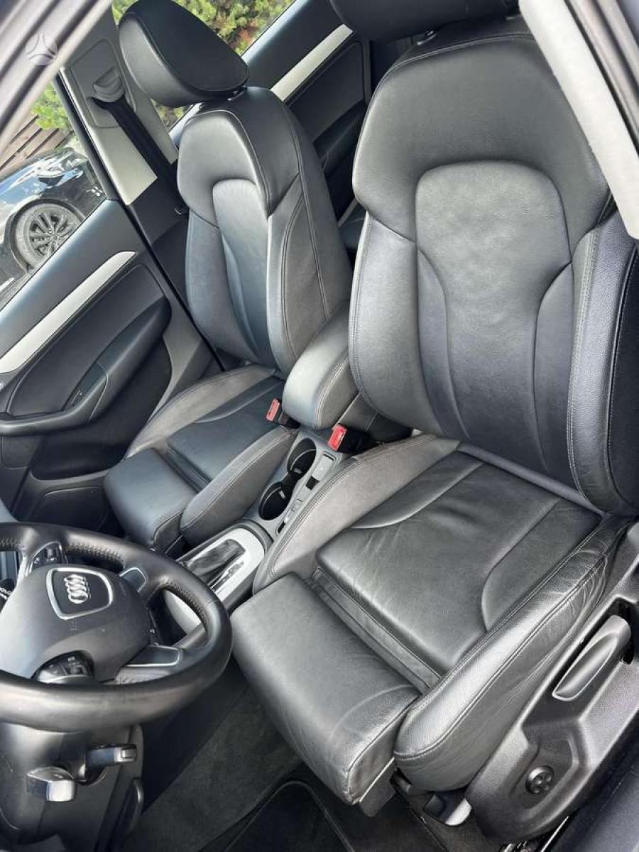 Grey Audi Q3 2013 in Ukmerge, with an engine capacity of 1.97 L and mileage of 298 thousand km for 9150 €, photo 15 on AUTOMOTO.COM.LV