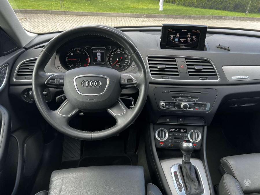 Grey Audi Q3 2013 in Ukmerge, with an engine capacity of 1.97 L and mileage of 298 thousand km for 9150 €, photo 17 on AUTOMOTO.COM.LV