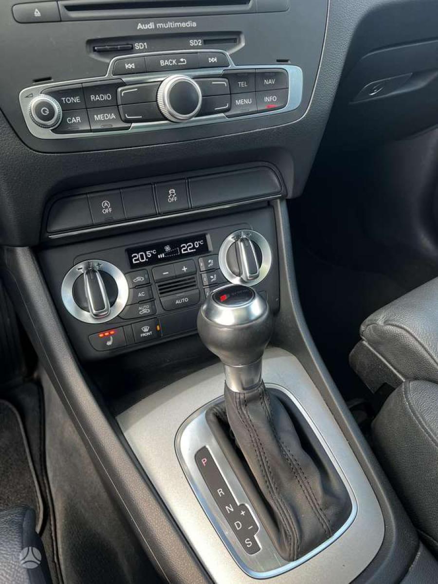 Grey Audi Q3 2013 in Ukmerge, with an engine capacity of 1.97 L and mileage of 298 thousand km for 9150 €, photo 20 on AUTOMOTO.COM.LV