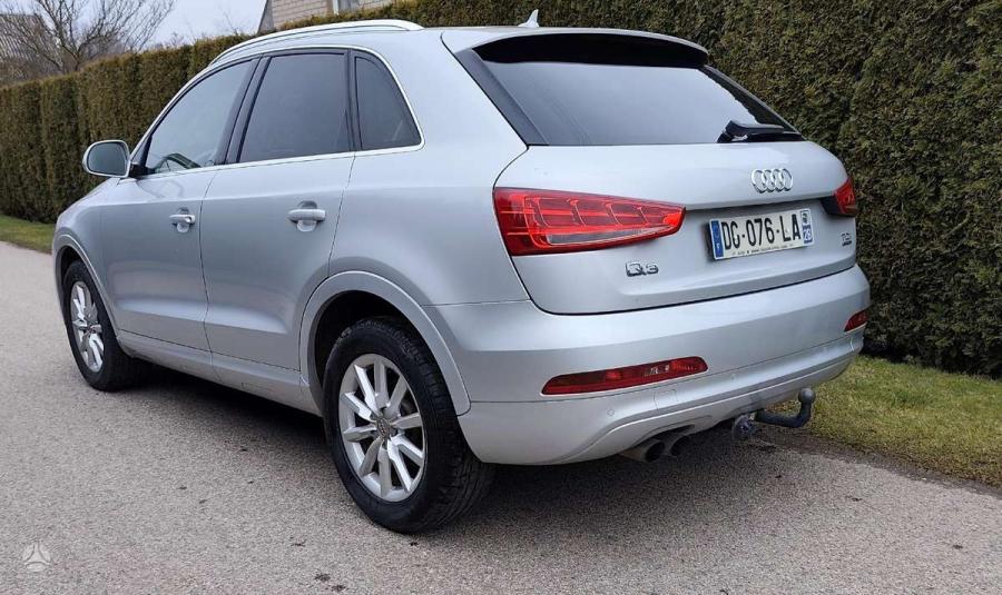 Grey Audi Q3 2014 in Marijampole, with an engine capacity of 1.97 L and mileage of 118 thousand km for 10600 €, photo 5 on AUTOMOTO.COM.LV