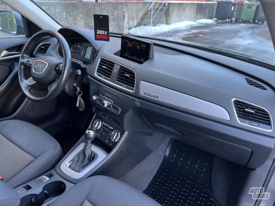 Grey Audi Q3 2014 in Kaisiadorys, with an engine capacity of 2.00 L and mileage of 318 thousand km for 9150 €, photo 16 on AUTOMOTO.COM.LV
