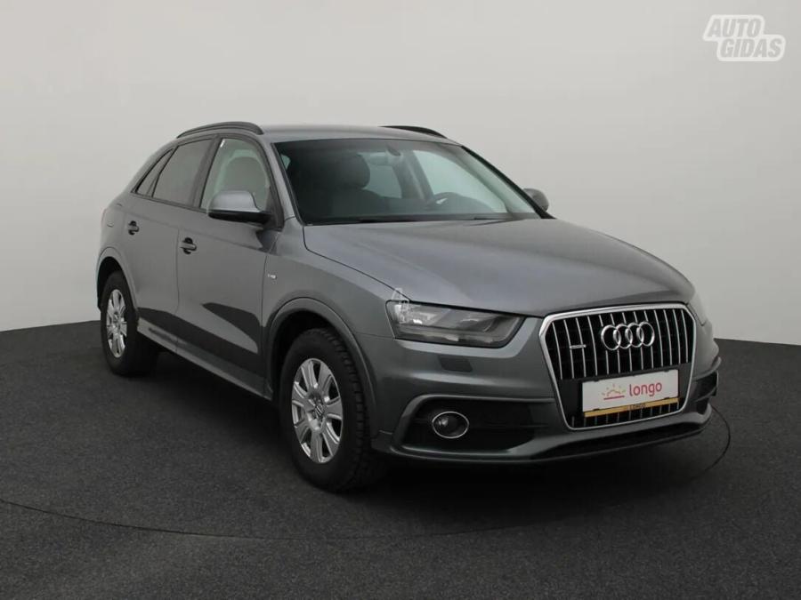 Grey Audi Q3 2014 in Vilnius, with an engine capacity of 2.00 L and mileage of 234 thousand km for 12199 €, photo 11 on AUTOMOTO.COM.LV