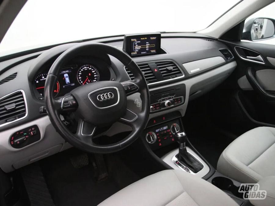 Grey Audi Q3 2014 in Vilnius, with an engine capacity of 2.00 L and mileage of 234 thousand km for 12199 €, photo 17 on AUTOMOTO.COM.LV