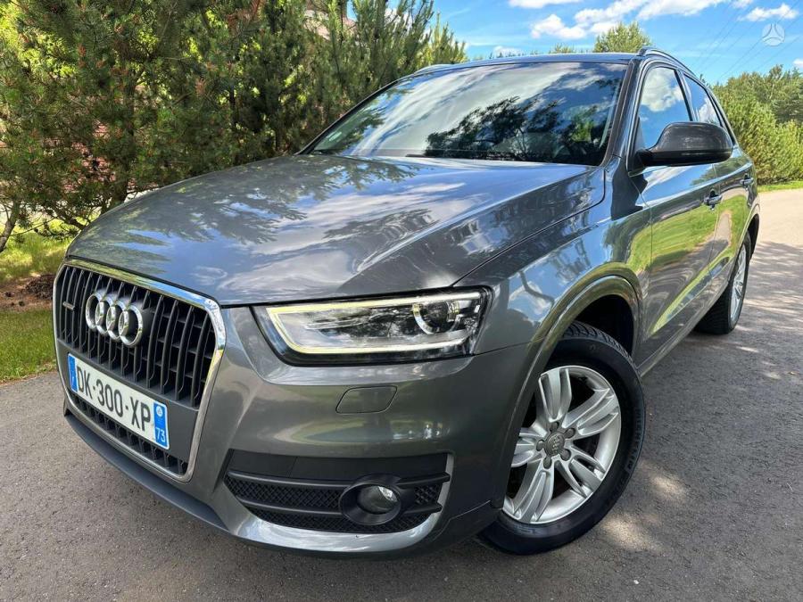 Grey Audi Q3 2014 in Vilnius, with an engine capacity of 1.97 L and mileage of 261 thousand km for 10900 €, photo 3 on AUTOMOTO.COM.LV