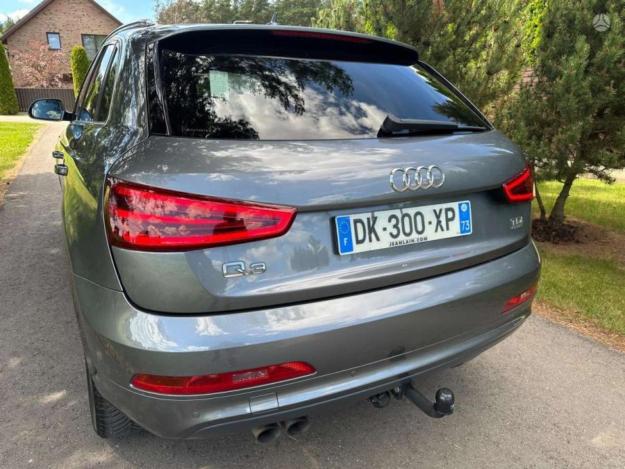 Grey Audi Q3 2014 in Vilnius, with an engine capacity of 1.97 L and mileage of 261 thousand km for 10900 €, photo 6 on AUTOMOTO.COM.LV