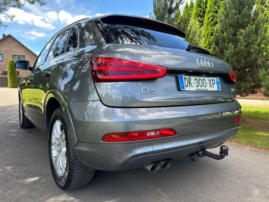Grey Audi Q3 2014 in Vilnius, with an engine capacity of 1.97 L and mileage of 261 thousand km for 10900 €, photo 7 on AUTOMOTO.COM.LV