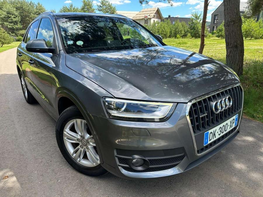 Grey Audi Q3 2014 in Vilnius, with an engine capacity of 1.97 L and mileage of 261 thousand km for 10900 €, photo 12 on AUTOMOTO.COM.LV