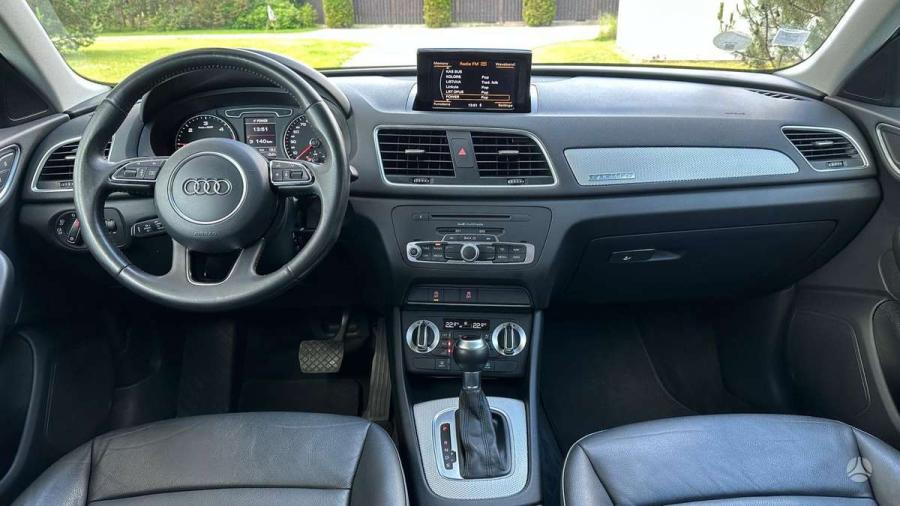 Grey Audi Q3 2014 in Vilnius, with an engine capacity of 1.97 L and mileage of 261 thousand km for 10900 €, photo 16 on AUTOMOTO.COM.LV