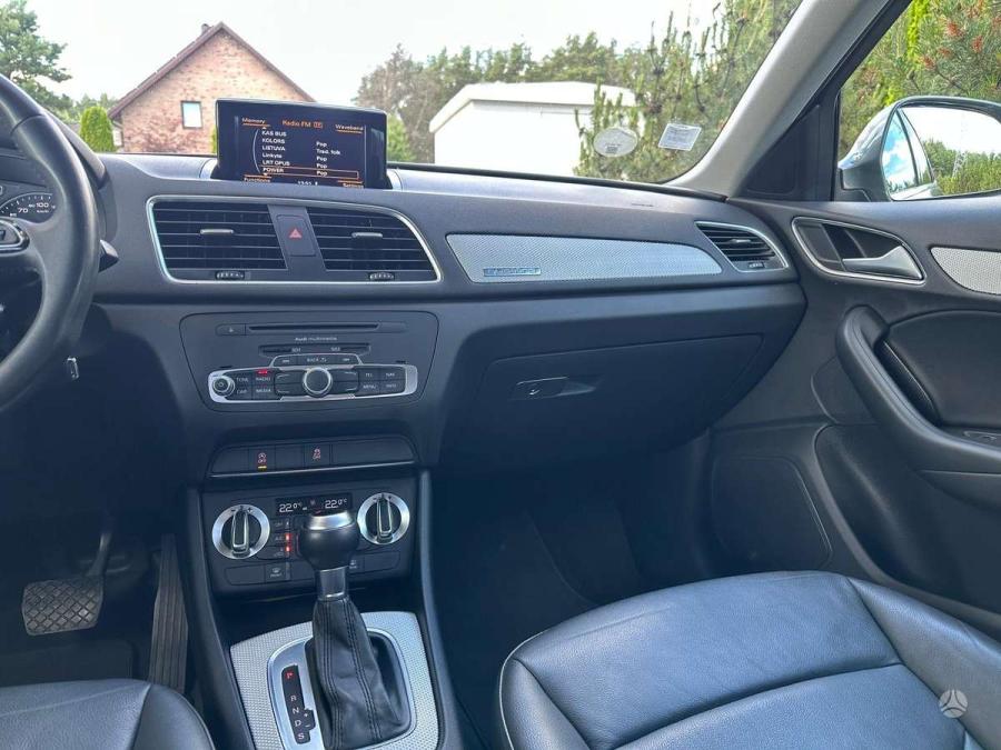 Grey Audi Q3 2014 in Vilnius, with an engine capacity of 1.97 L and mileage of 261 thousand km for 10900 €, photo 19 on AUTOMOTO.COM.LV