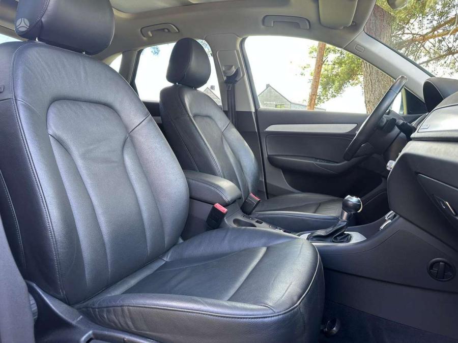 Grey Audi Q3 2014 in Vilnius, with an engine capacity of 1.97 L and mileage of 261 thousand km for 10900 €, photo 26 on AUTOMOTO.COM.LV