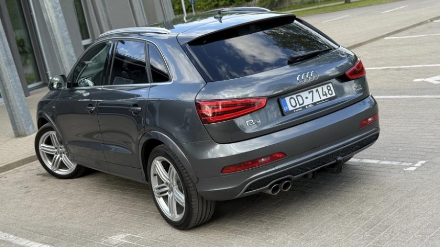 Pelēks Audi Q3 2014 Rīga, ar dzinēja tilpumu 2.00 L un nobraukumu 187 tūkst. km par 13950 €, foto 3 vietnē AUTOMOTO.COM.LV