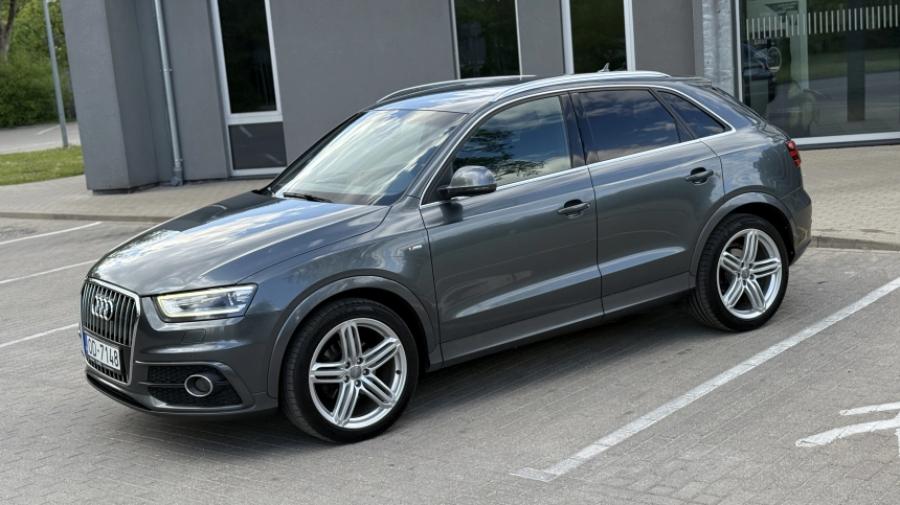 Pelēks Audi Q3 2014 Rīga, ar dzinēja tilpumu 2.00 L un nobraukumu 187 tūkst. km par 13950 €, foto 27 vietnē AUTOMOTO.COM.LV