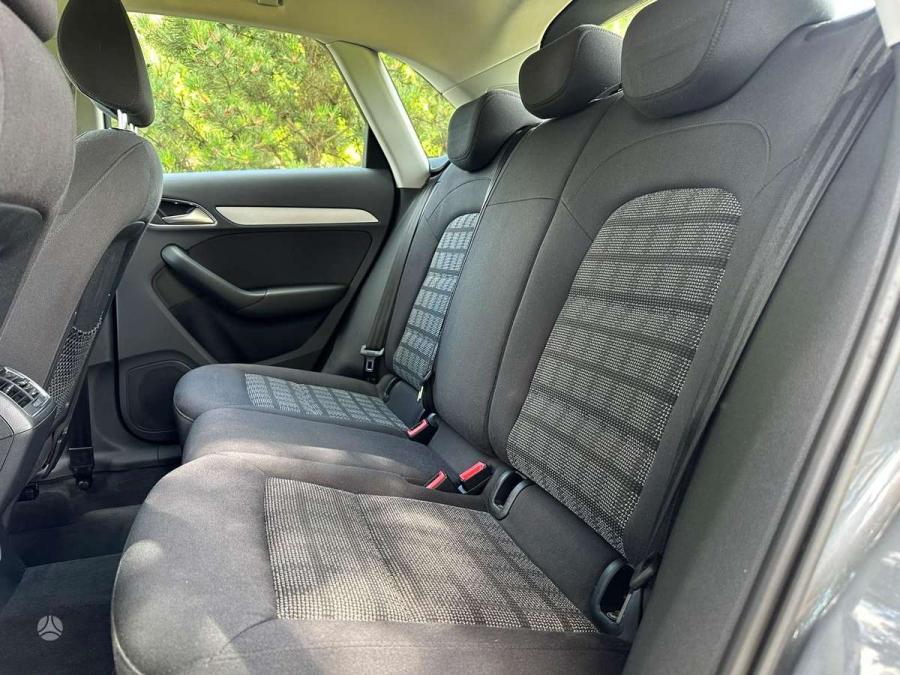 Grey Audi Q3 2014 in Vilnius, with an engine capacity of 1.97 L and mileage of 300 thousand km for 10700 €, photo 27 on AUTOMOTO.COM.LV