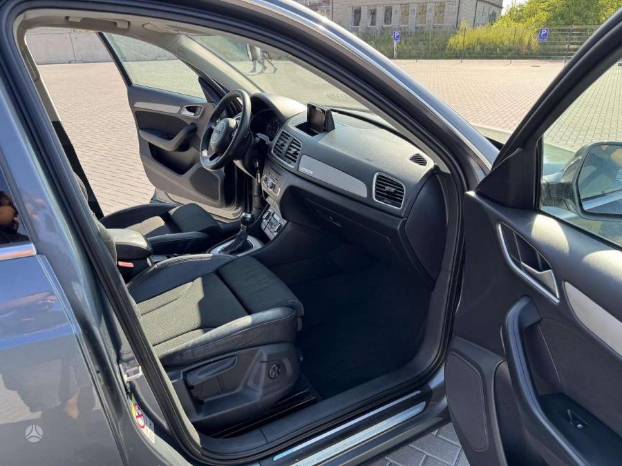 Pelēks Audi Q3 2014 Telšiai, ar dzinēja tilpumu 1.97 L un nobraukumu 132 tūkst. km par 12300 €, foto 24 vietnē AUTOMOTO.COM.LV