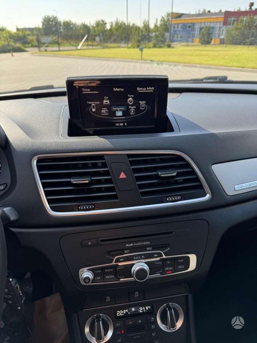 Pelēks Audi Q3 2014 Telšiai, ar dzinēja tilpumu 1.97 L un nobraukumu 132 tūkst. km par 12300 €, foto 33 vietnē AUTOMOTO.COM.LV