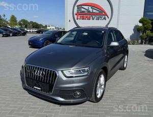 Pelēks Audi Q3 2014 Telšiai, ar dzinēja tilpumu 2.00 L un nobraukumu 131 tūkst. km par 12290 €, foto  vietnē AUTOMOTO.COM.LV