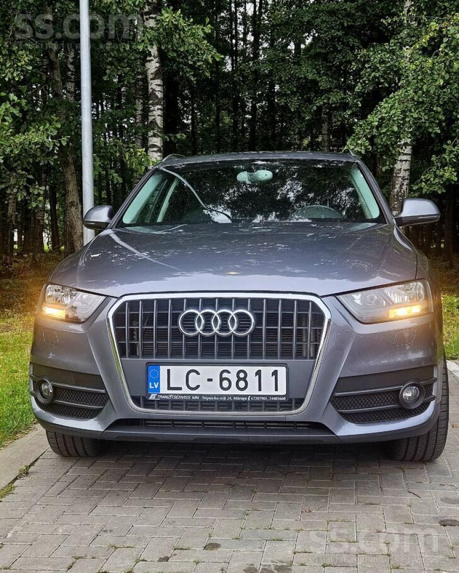 Pelēks Audi Q3 2014 Rīga, ar dzinēja tilpumu 2.00 L un nobraukumu 333 tūkst. km par 12300 €, foto 1 vietnē AUTOMOTO.COM.LV