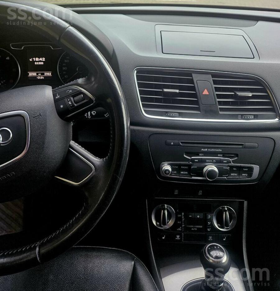 Pelēks Audi Q3 2014 Rīga, ar dzinēja tilpumu 2.00 L un nobraukumu 333 tūkst. km par 12300 €, foto 6 vietnē AUTOMOTO.COM.LV