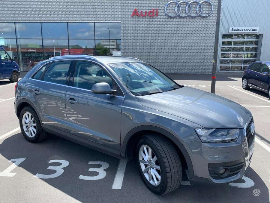 Grey Audi Q3 2014 in Kaunas, with an engine capacity of 1.97 L and mileage of 237 thousand km for 7900 €, photo 5 on AUTOMOTO.COM.LV