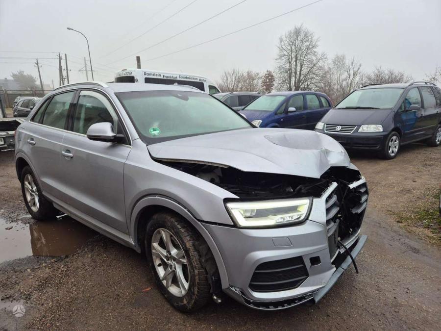 Grey Audi Q3 2015 in Siauliai, with an engine capacity of 1.98 L and mileage of 109 thousand km for 6300 €, photo 1 on AUTOMOTO.COM.LV