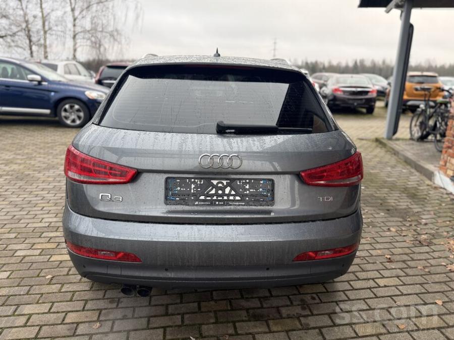 Grey Audi Q3 2015 in Talsi, with an engine capacity of 2.00 L and mileage of 195 thousand km for 13970 €, photo 2 on AUTOMOTO.COM.LV