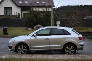 Grey Audi Q3 2015 in Vilnius, with an engine capacity of 1.98 L and mileage of 262 thousand km for 10900 €, photo 3 on AUTOMOTO.COM.LV