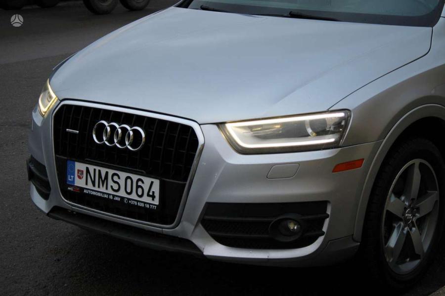 Grey Audi Q3 2015 in Vilnius, with an engine capacity of 1.98 L and mileage of 262 thousand km for 10900 €, photo 9 on AUTOMOTO.COM.LV