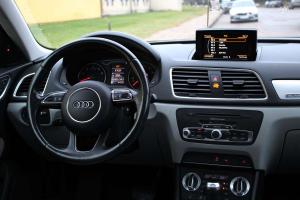 Grey Audi Q3 2015 in Vilnius, with an engine capacity of 1.98 L and mileage of 262 thousand km for 10900 €, photo 18 on AUTOMOTO.COM.LV
