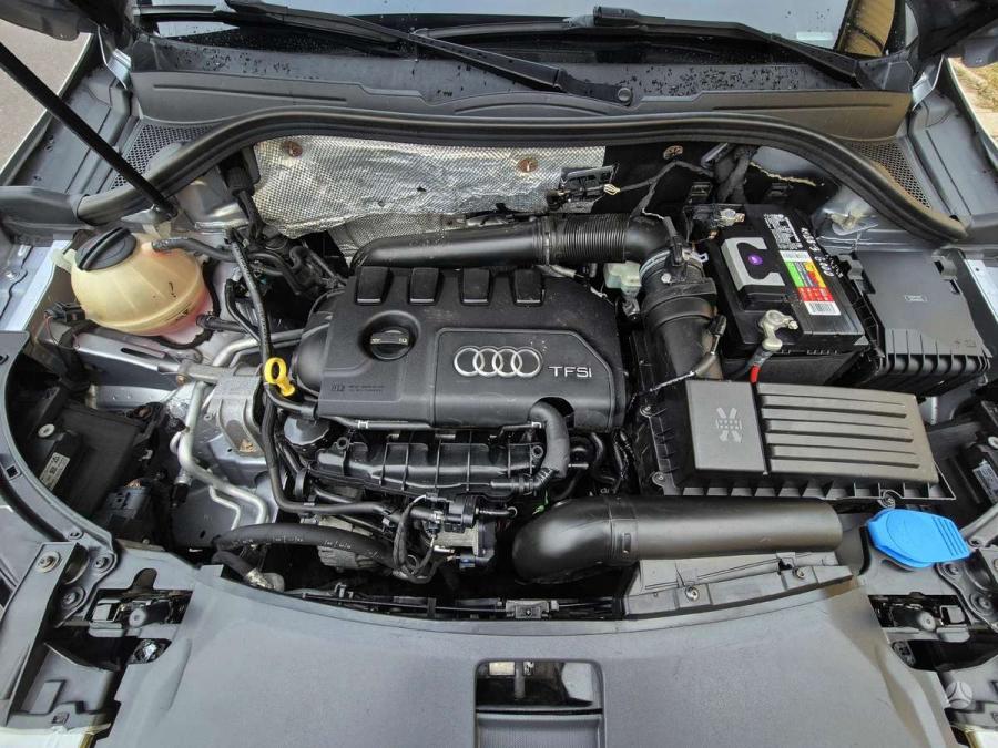 Grey Audi Q3 2015 in Vilnius, with an engine capacity of 1.98 L and mileage of 262 thousand km for 10900 €, photo 31 on AUTOMOTO.COM.LV
