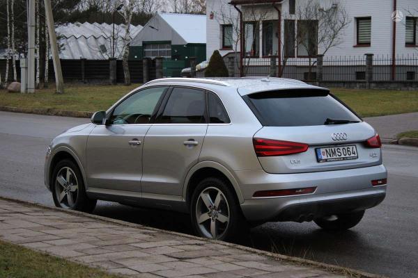 Grey Audi Q3 2015 in Vilnius, with an engine capacity of 1.98 L and mileage of 262 thousand km for 10400 €, photo 3 on AUTOMOTO.COM.LV