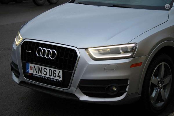 Grey Audi Q3 2015 in Vilnius, with an engine capacity of 1.98 L and mileage of 262 thousand km for 10400 €, photo 9 on AUTOMOTO.COM.LV