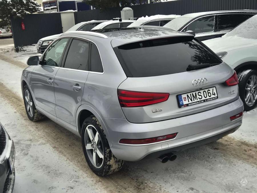Pelēks Audi Q3 2015 Viļņa, ar dzinēja tilpumu 1.98 L un nobraukumu 262 tūkst. km par 10399 €, foto 3 vietnē AUTOMOTO.COM.LV
