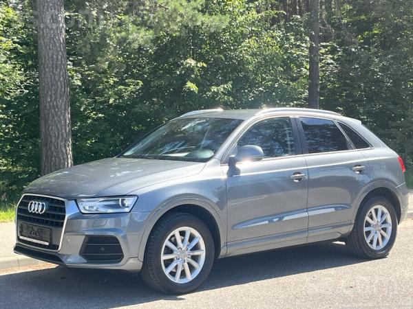 Grey Audi Q3 2015 in Valmiera, with an engine capacity of 2.00 L and mileage of 0 thousand km for 14500 €, photo 1 on AUTOMOTO.COM.LV