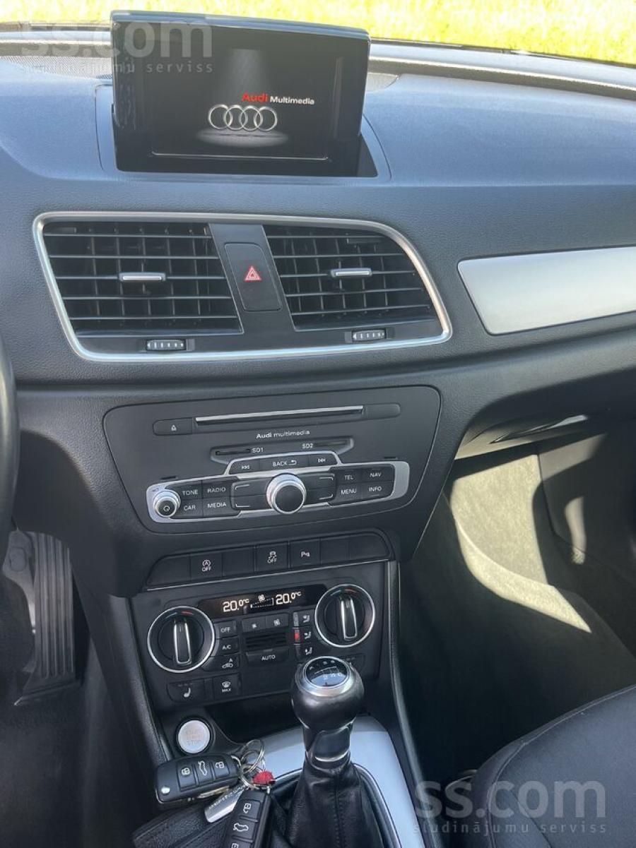 Grey Audi Q3 2015 in Valmiera, with an engine capacity of 2.00 L and mileage of 0 thousand km for 14500 €, photo 10 on AUTOMOTO.COM.LV
