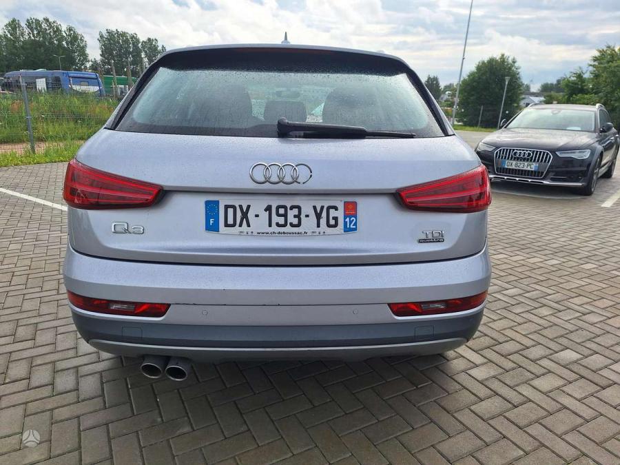 Grey Audi Q3 2015 in Taurage, with an engine capacity of 1.97 L and mileage of 306 thousand km for 8900 €, photo 5 on AUTOMOTO.COM.LV