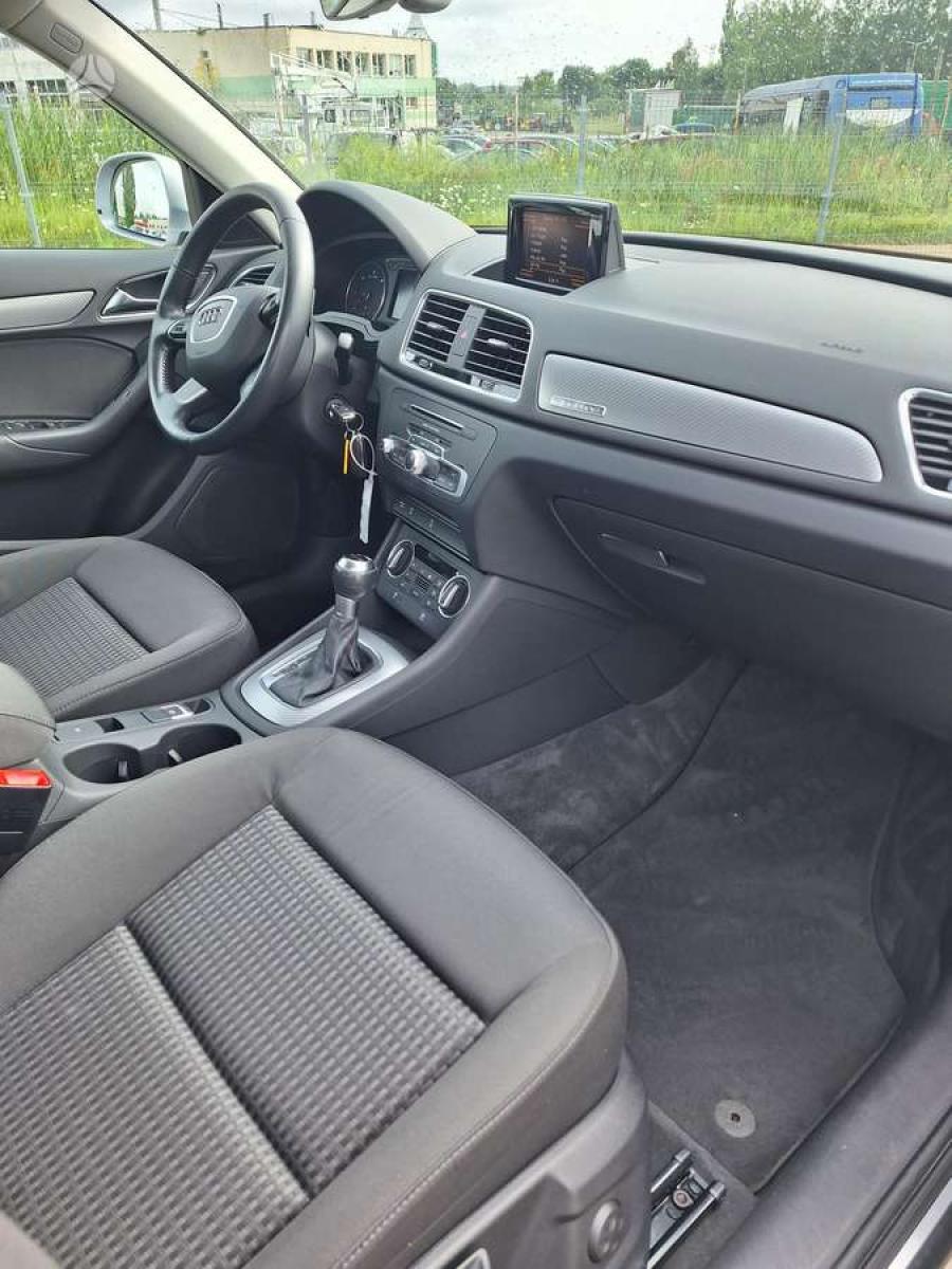 Grey Audi Q3 2015 in Taurage, with an engine capacity of 1.97 L and mileage of 306 thousand km for 8900 €, photo 20 on AUTOMOTO.COM.LV
