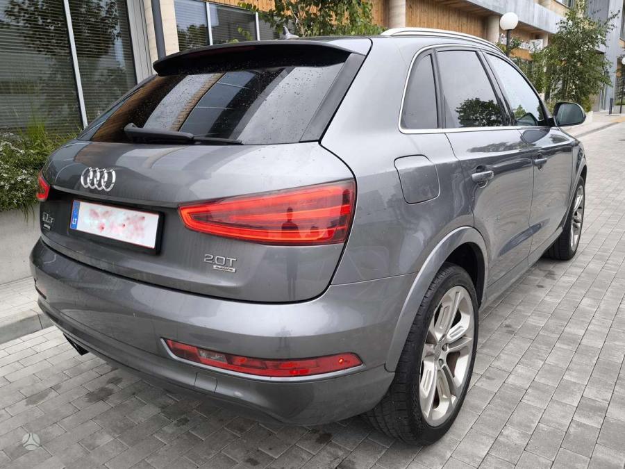 Grey Audi Q3 2015 in Siauliai, with an engine capacity of 1.98 L and mileage of 268 thousand km for 5900 €, photo 4 on AUTOMOTO.COM.LV