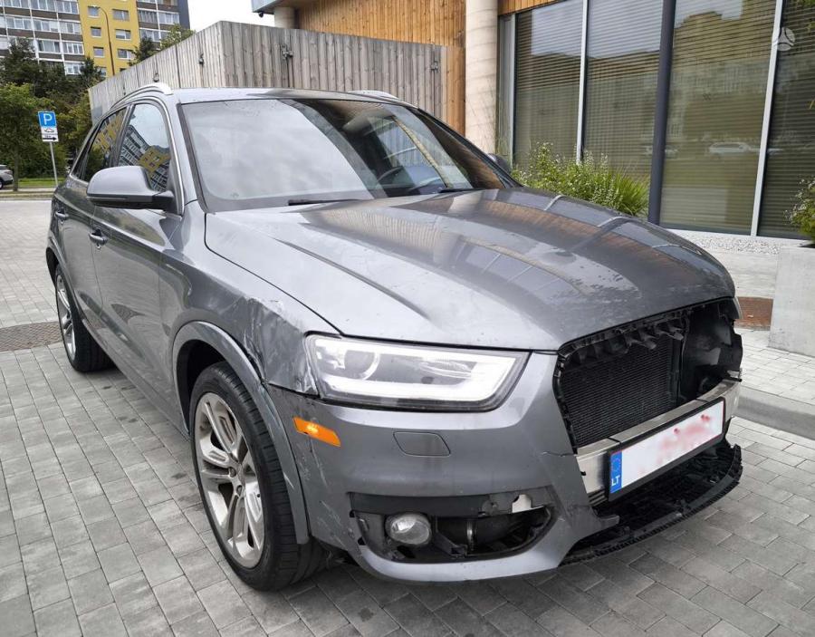 Grey Audi Q3 2015 in Siauliai, with an engine capacity of 1.98 L and mileage of 268 thousand km for 5900 €, photo 5 on AUTOMOTO.COM.LV