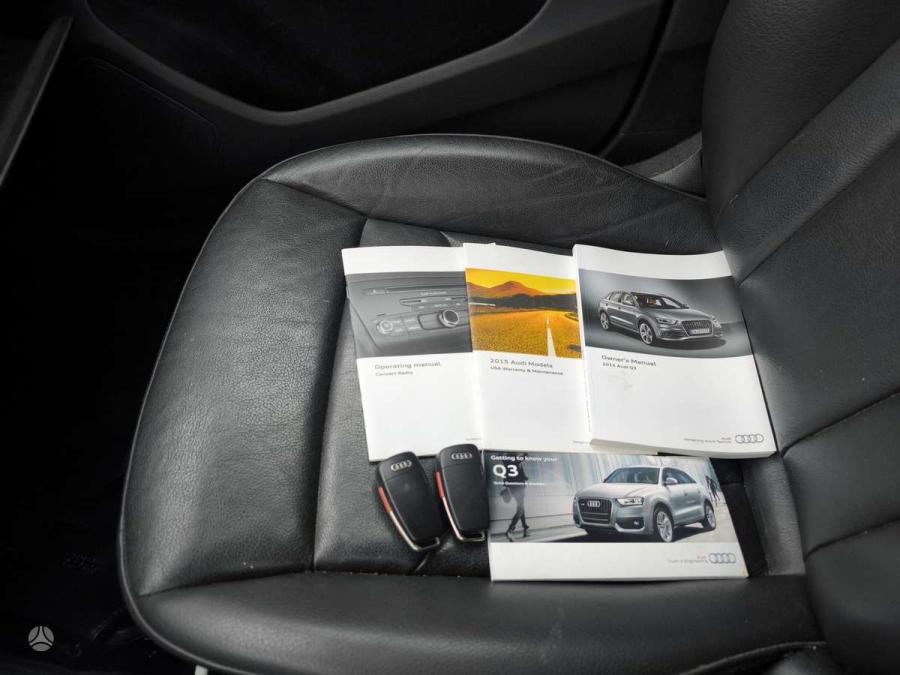 Grey Audi Q3 2015 in Siauliai, with an engine capacity of 1.98 L and mileage of 268 thousand km for 5900 €, photo 13 on AUTOMOTO.COM.LV