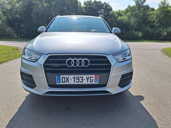 Grey Audi Q3 2015 in Taurage, with an engine capacity of 1.97 L and mileage of 306 thousand km for 8300 €, photo 8 on AUTOMOTO.COM.LV