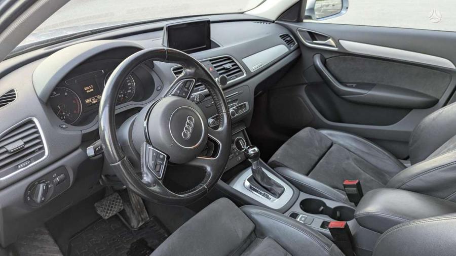 Grey Audi Q3 2015 in Kaunas, with an engine capacity of 1.97 L and mileage of 258 thousand km for 10700 €, photo 8 on AUTOMOTO.COM.LV