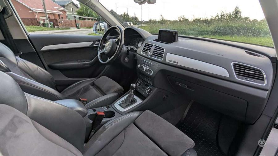Grey Audi Q3 2015 in Kaunas, with an engine capacity of 1.97 L and mileage of 258 thousand km for 10700 €, photo 13 on AUTOMOTO.COM.LV